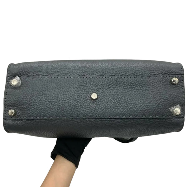 Fendi Cuoio Romano Selleria Bi-Color Medium Peekaboo Black SHW – Bag ...