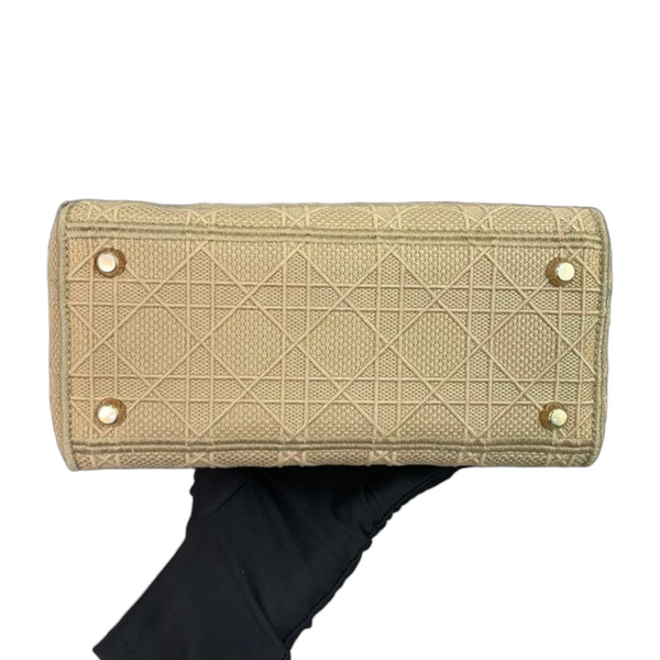 Christian Dior Lady Dior Medium Beige GHW – Bag Religion