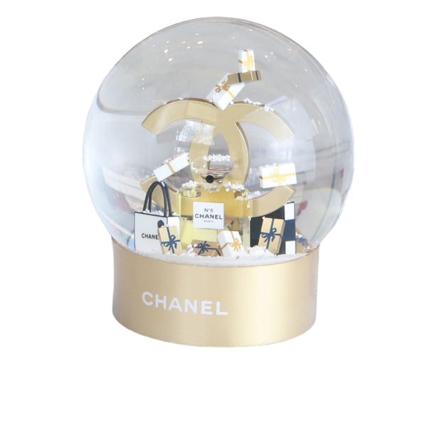 Snow Globe Glass N°5 Perfume Bottle Gold GHW | Bag Religion
