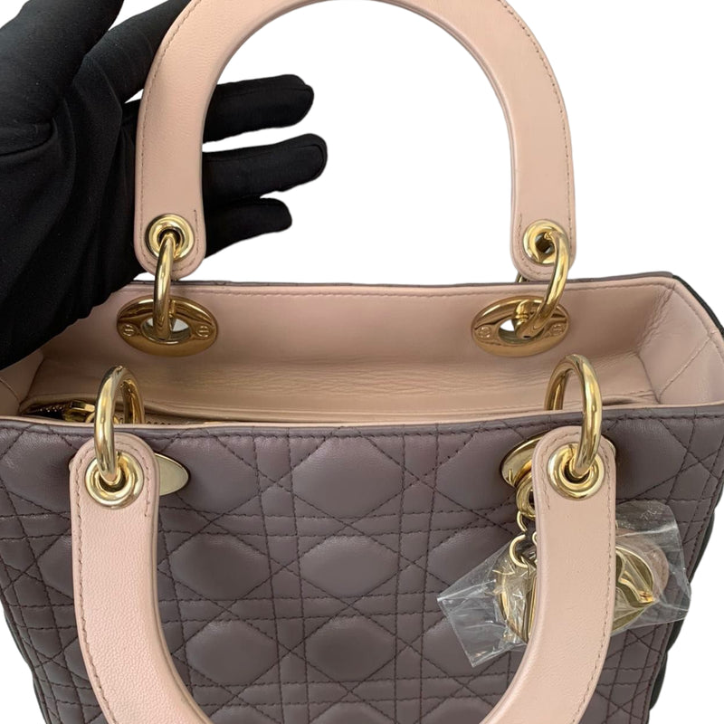 Christian Dior Lady Dior Medium Three Tone Colors GHW – Bag Religion