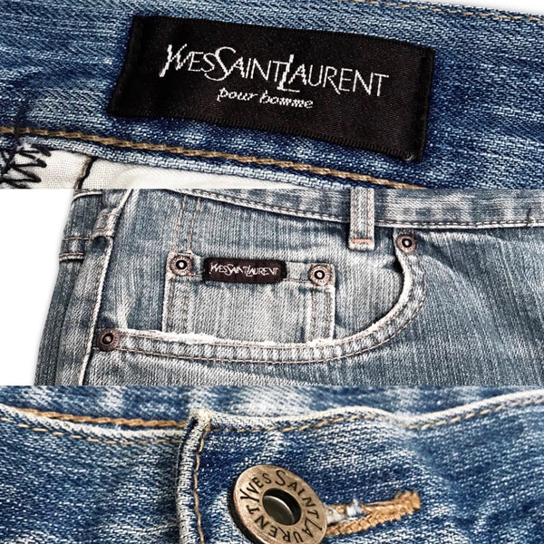 Size 36 YSL denim jeans in classic blue- Bag Religion