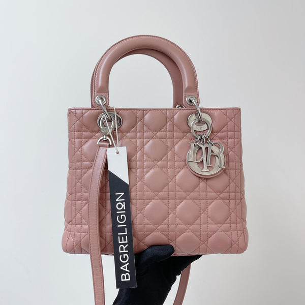 Lambskin Lady Dior Medium Powder Pink – Bag Religion
