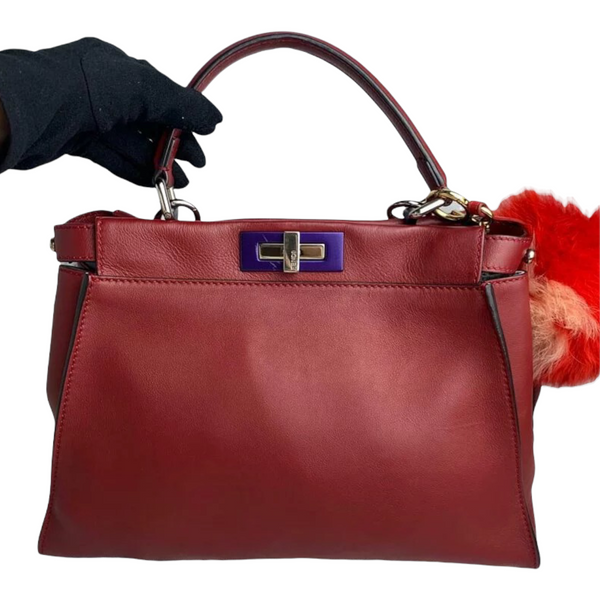 Peekaboo Medium Burgundy SHW – Bag Religion